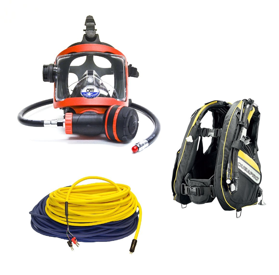 Diving equipment for business diving - diving masks, communication